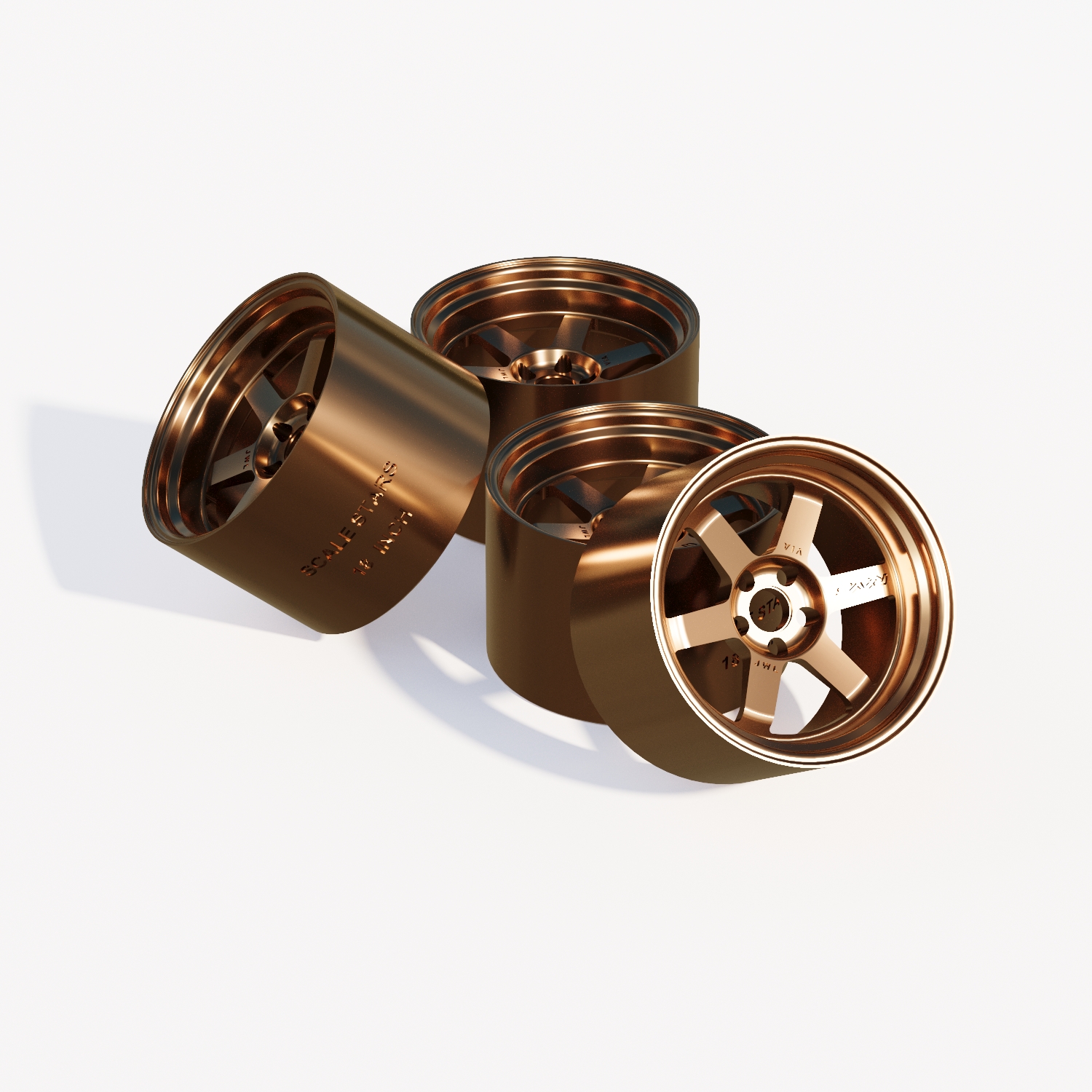 18″ Volk Racing TE37VSL styles 1/24 - Scale Stars