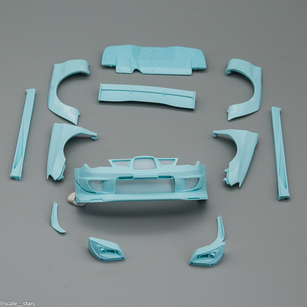 Voltex hawkeye wide body Subaru WRX STi - Scale Stars