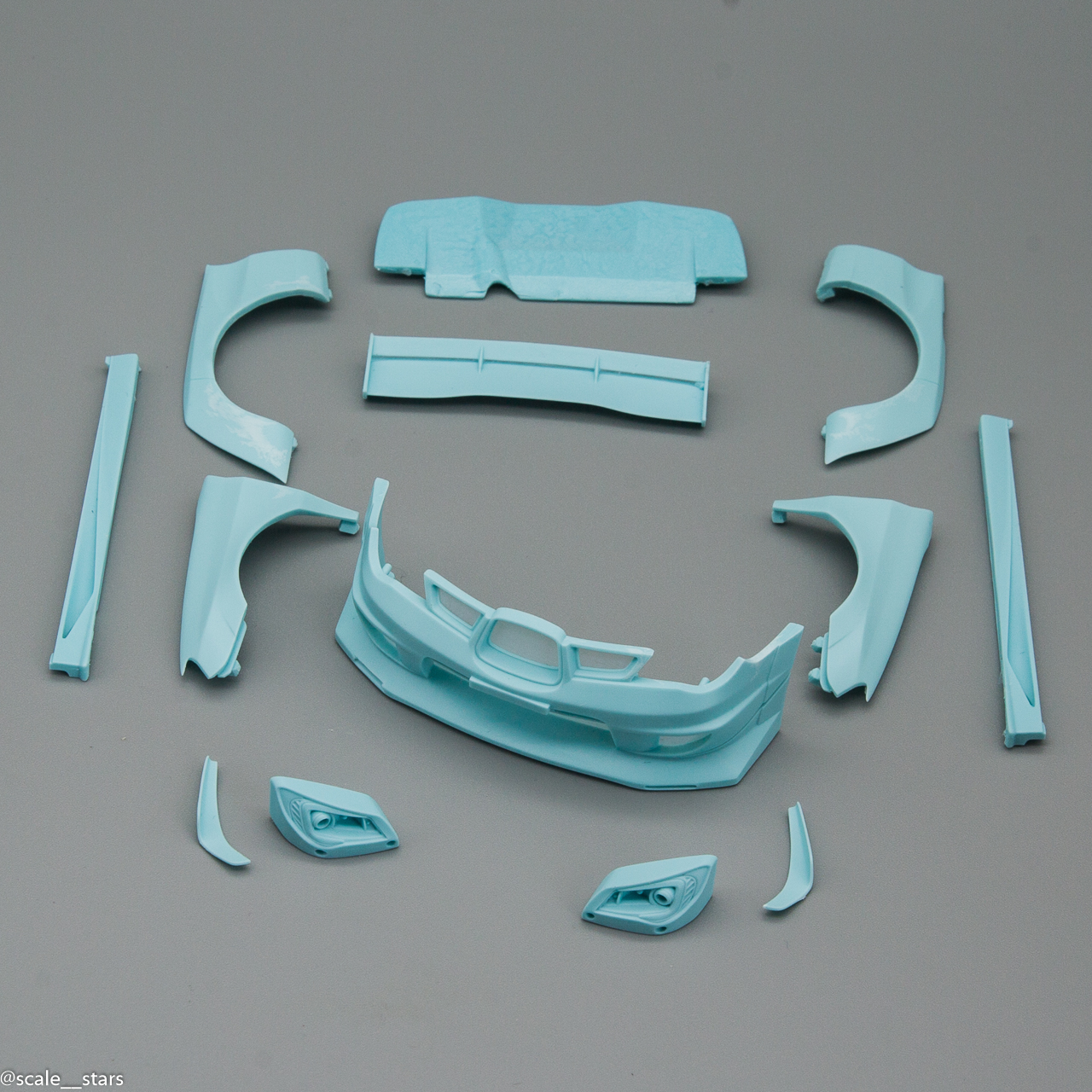 Voltex hawkeye wide body Subaru WRX STi - Scale Stars